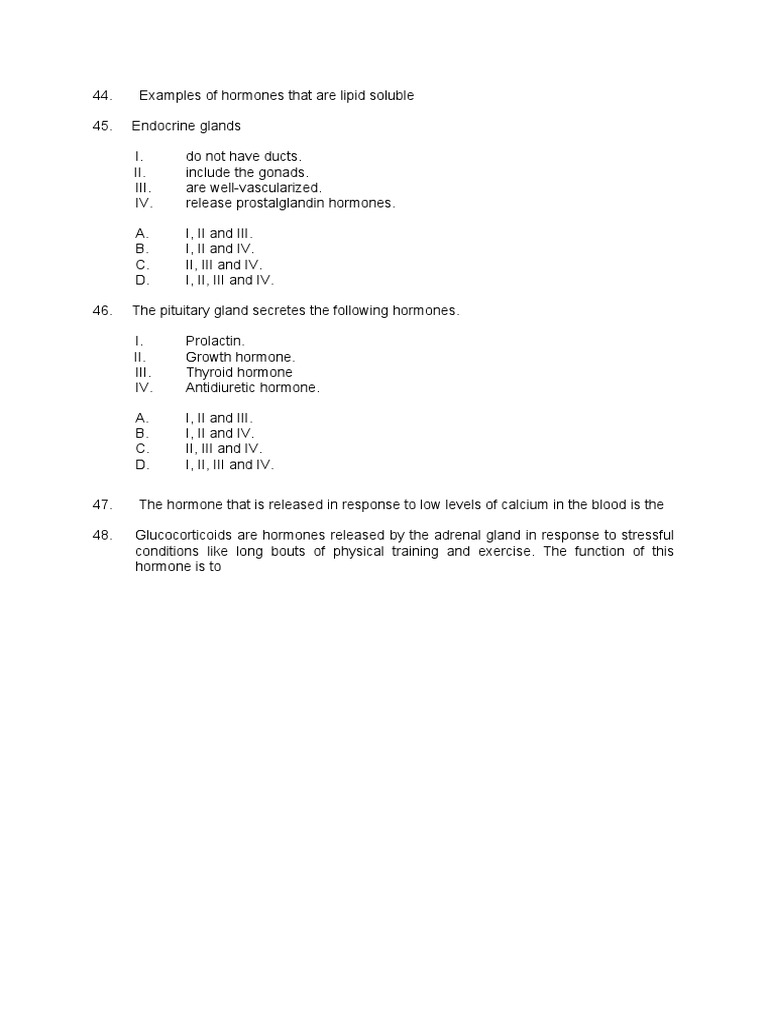 Tips Test SPS411 - SPS113 - Part 2 | PDF | Hormone | Medical Specialties