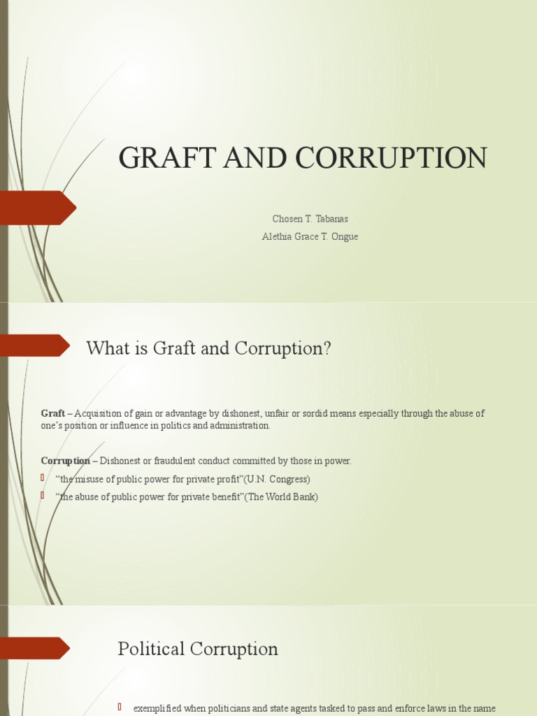 Graft and Corruption | PDF | Political Corruption | Corruption