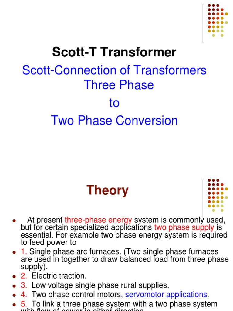 Scott Connection of Transformers | PDF | Force | Electrical Components