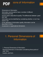 Characteristics of Good Information | PDF | Information | Communication