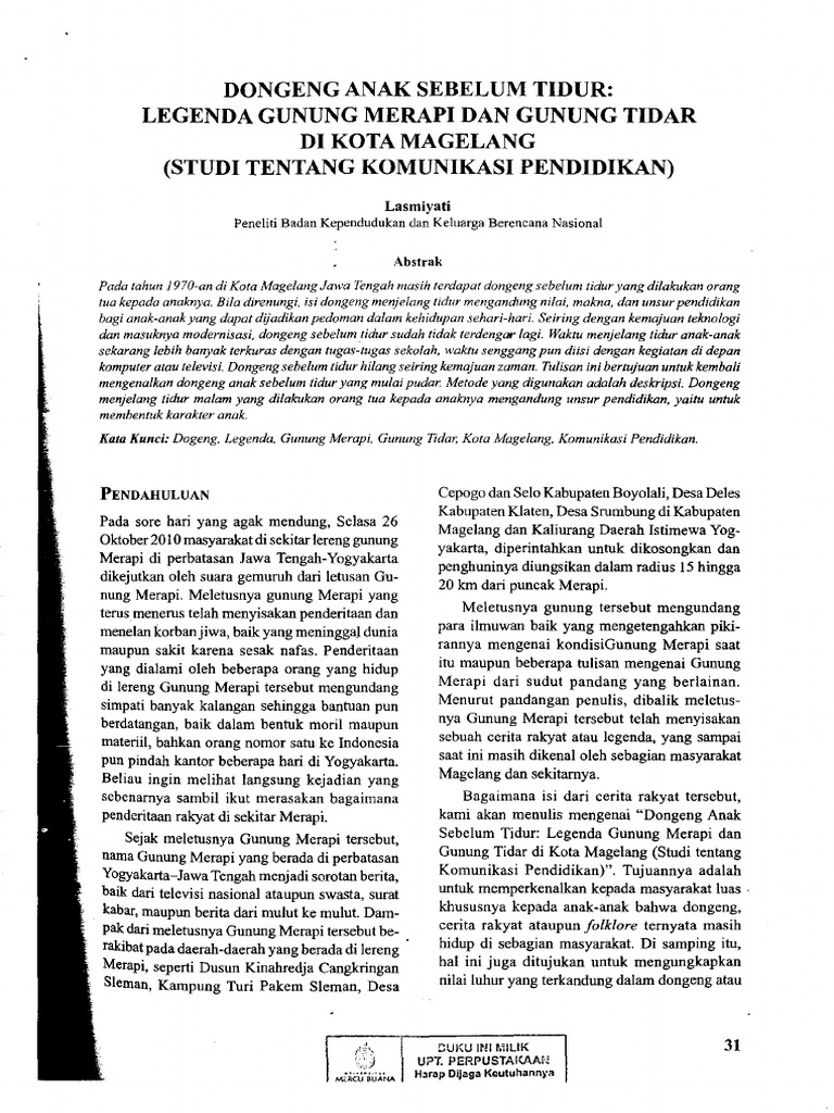Legenda Gunung Pandan | PDF | Fiksi Umum