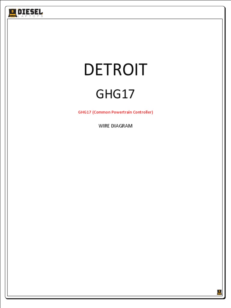 GHG17 Wiring Diagram for DD15 Engine | PDF | Throttle | Ignition System