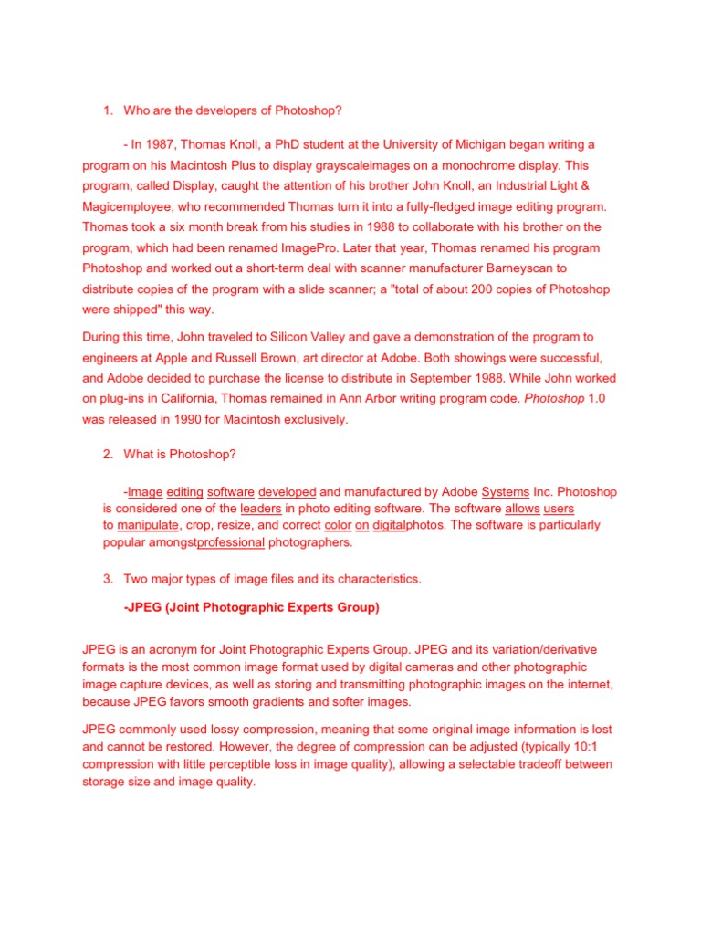 Understanding JPEG Format Basics | PDF