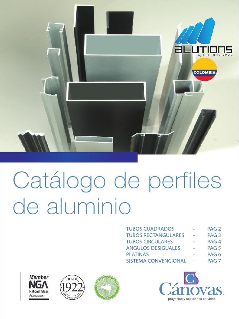 Catalogo Canovas - Perfiles de Aluminio | PDF