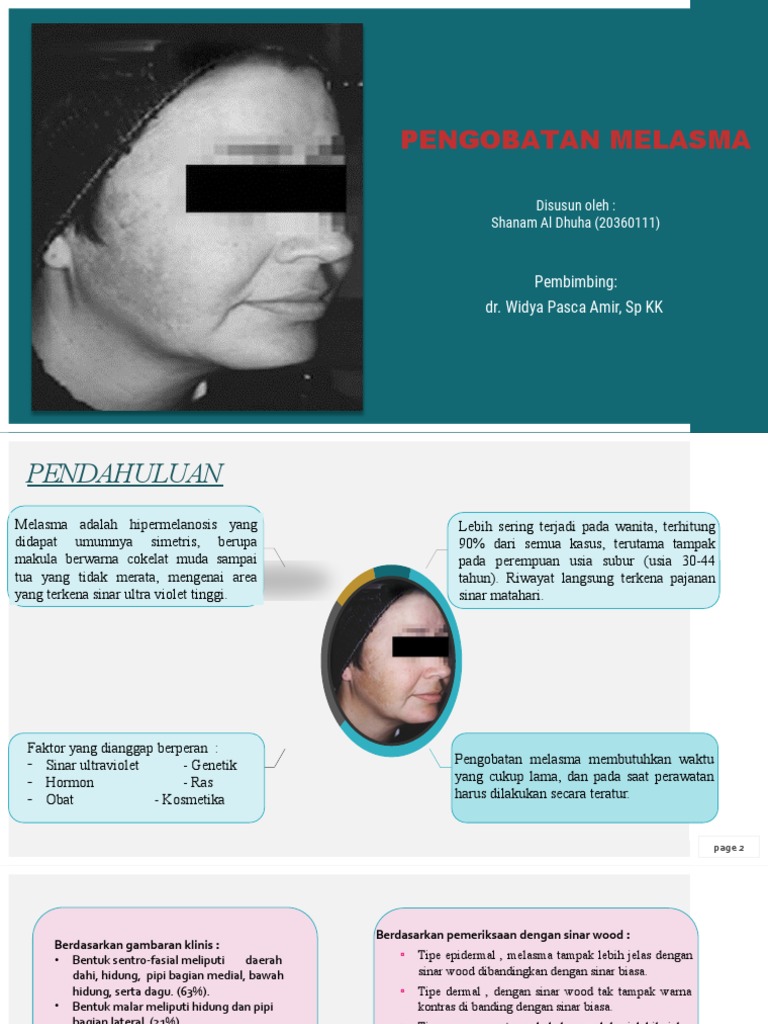 TERAPI MELASMA: PENGOBATAN DAN TERAPI UNTUK MENGATASI HIPERMELANOSIS | PDF