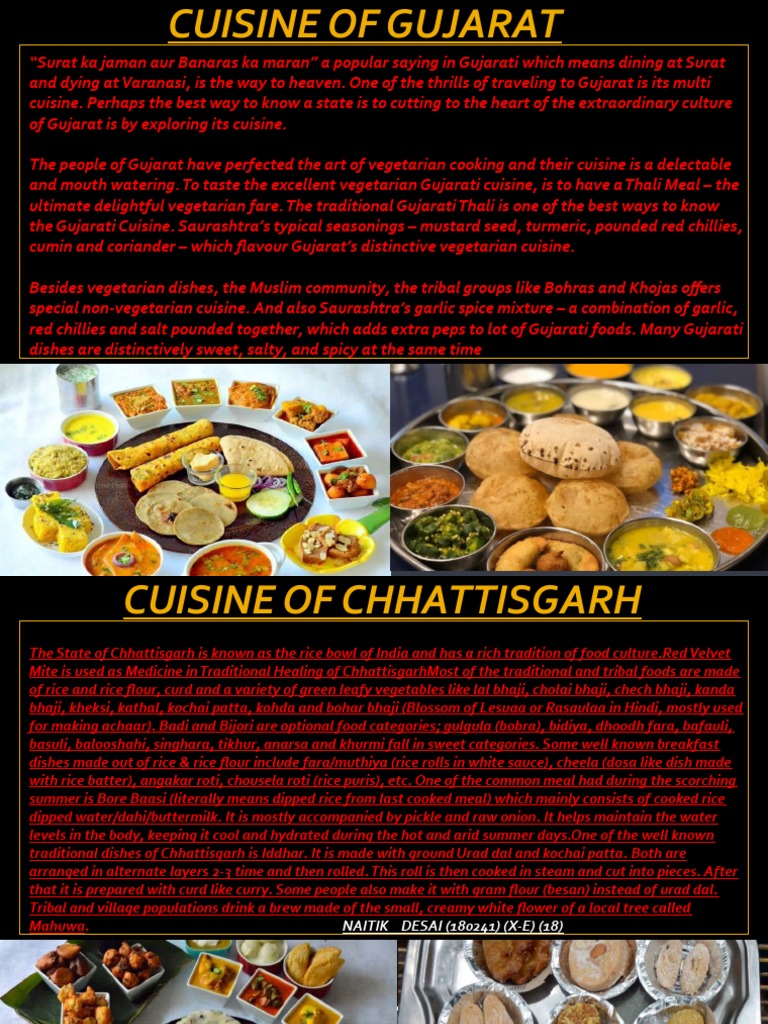 Gujarati Food Menu