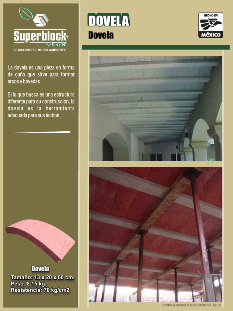 Dovelas: Estructuras para Arcos y Bóvedas | PDF