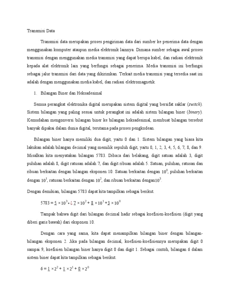 Transmisi Data | PDF