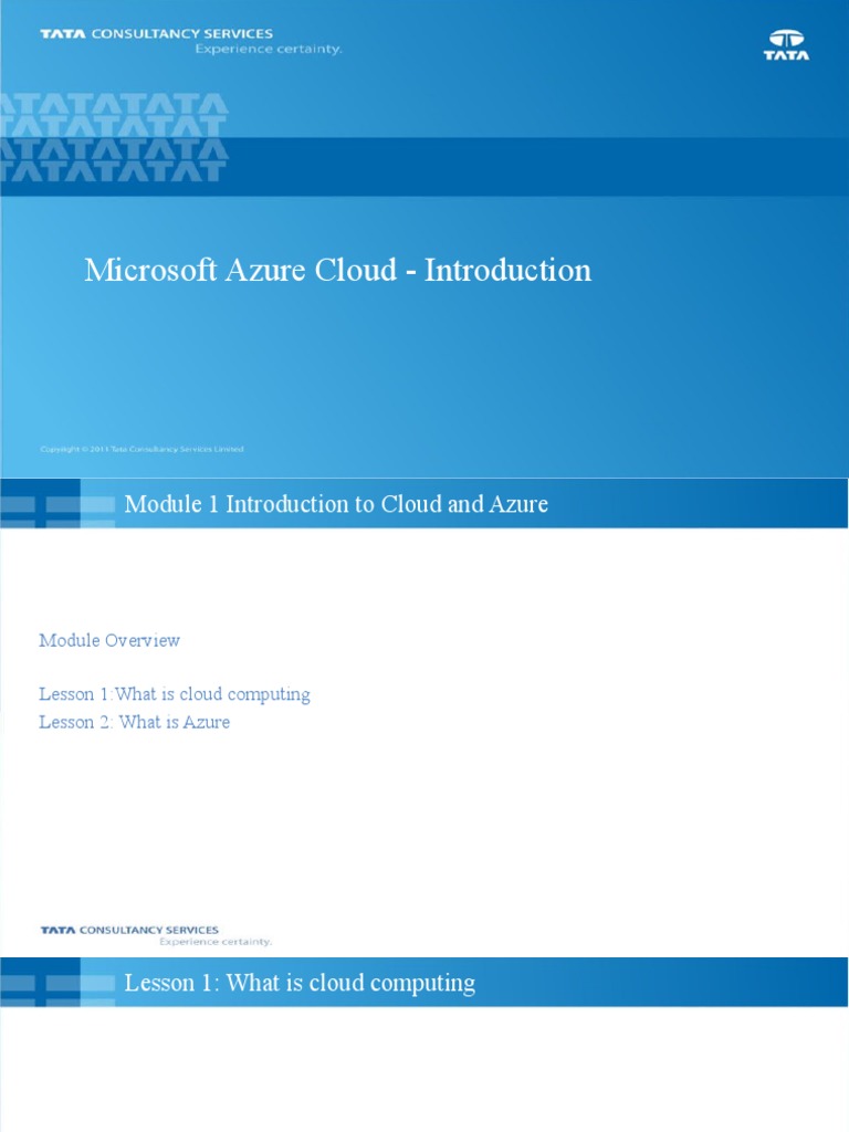 Azure | PDF | Cloud Computing | Software As A Service