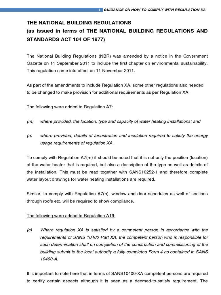 A-Guide-to-SANS-10400XA | PDF | Window | Civil Engineering