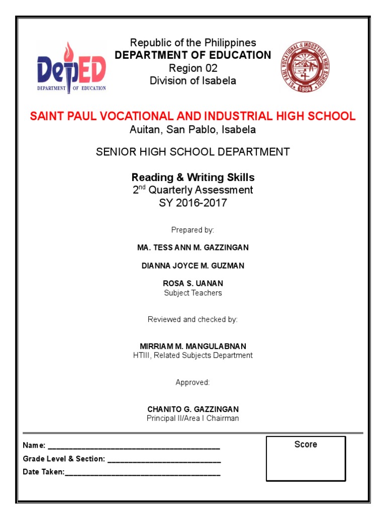 Reading and Writing Final Exam | PDF | Critical Thinking | Apa Style