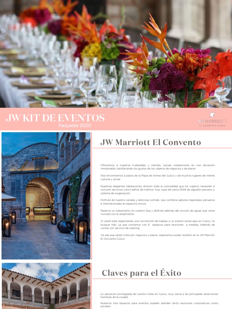 Kit Eventos Cusco | PDF | Postres | ensalada