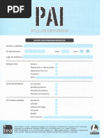 Cuadernillo Pai Test de Personalidad | PDF