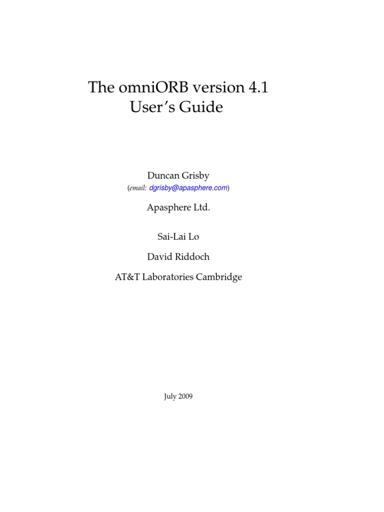Omni ORB | PDF | Common Object Request Broker Architecture | C++