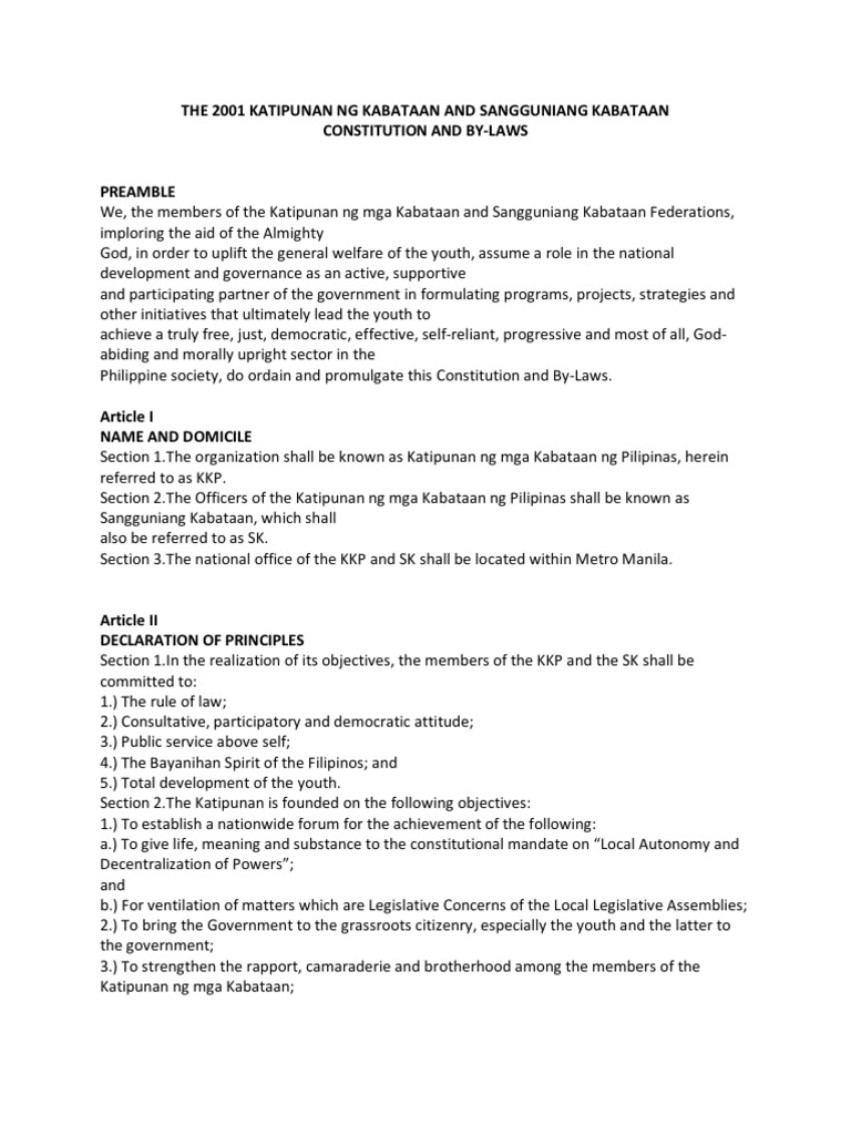 The 2001 Katipunan Ng Kabataan and Sangguniang Kabataan | Board Of ...