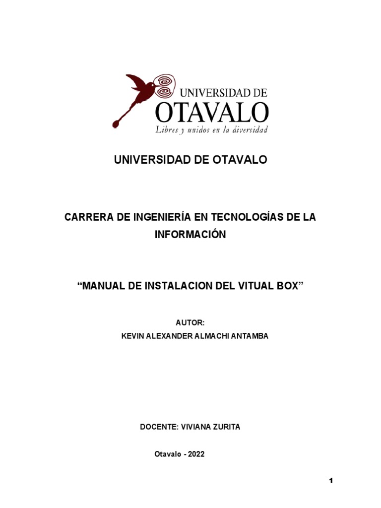 Manual de Instalacion Del Virtual Box | PDF | Familias de sistemas ... Manual de Instalacion Del Virtual Box | PDF | Familias de sistemas ...
