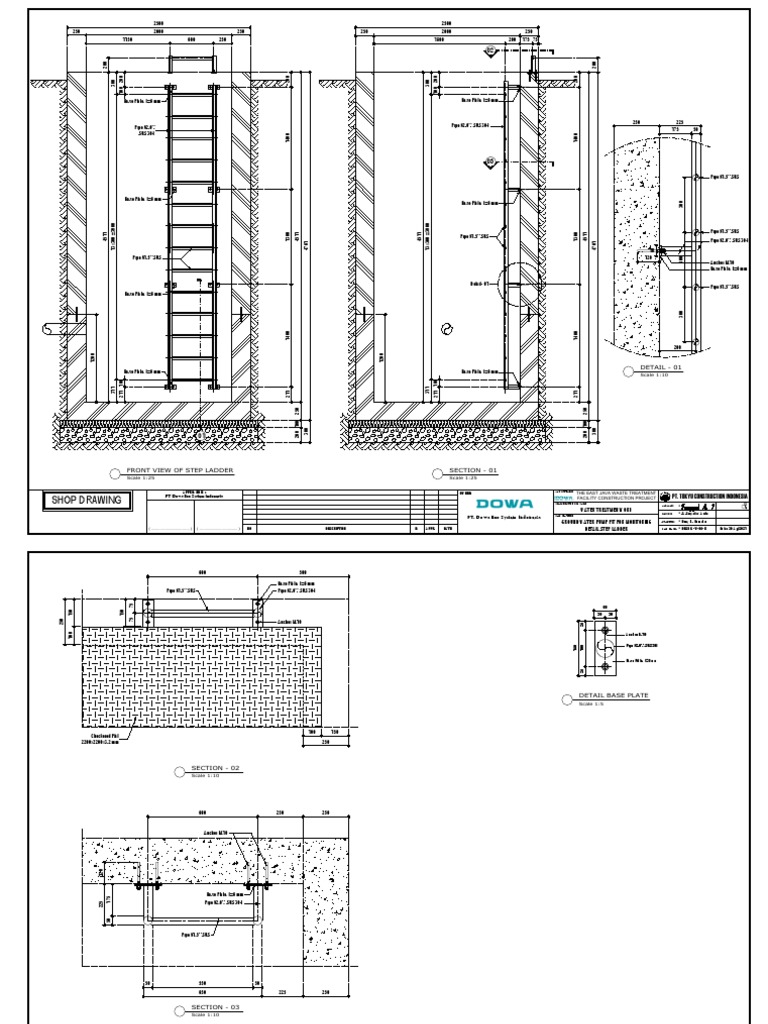 Step Ladder - (Pit For Monitoring Pond) | PDF | Environmental Engineering