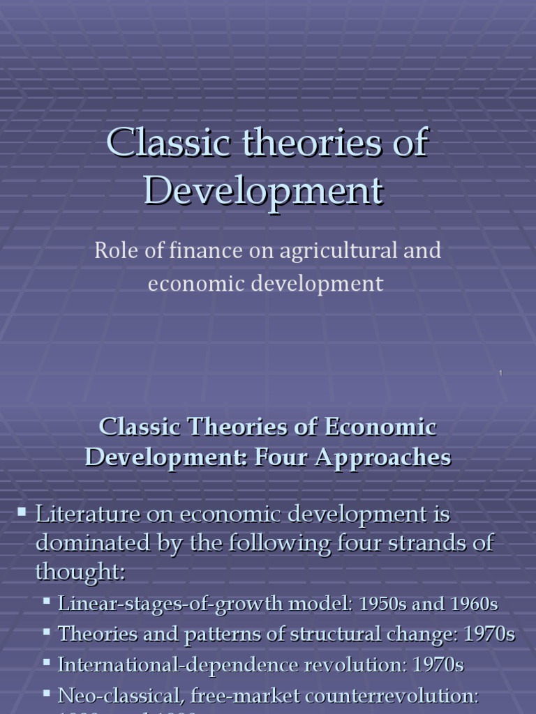 Role of Finance On Agricultural and Economic Development | PDF ...