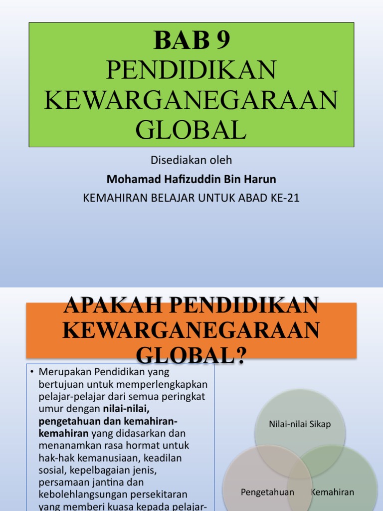 Pendidikan Kewarganegaraan Global | PDF | Karier & Perkembangan | Ilmu ...