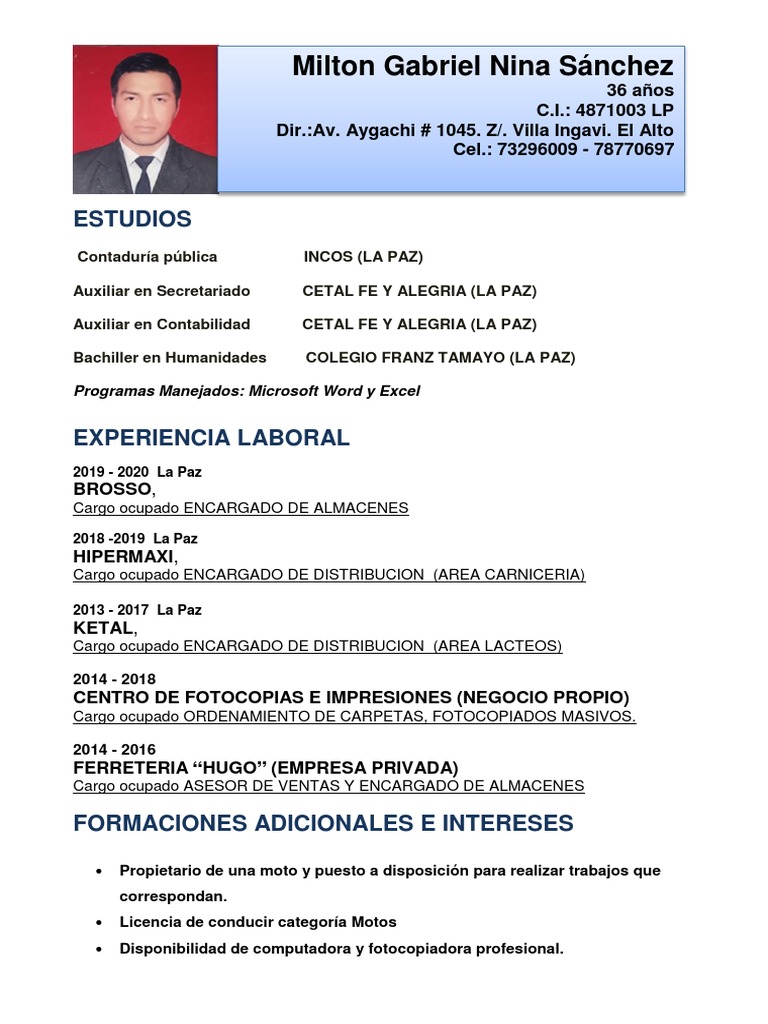 CV Gabriel | PDF
