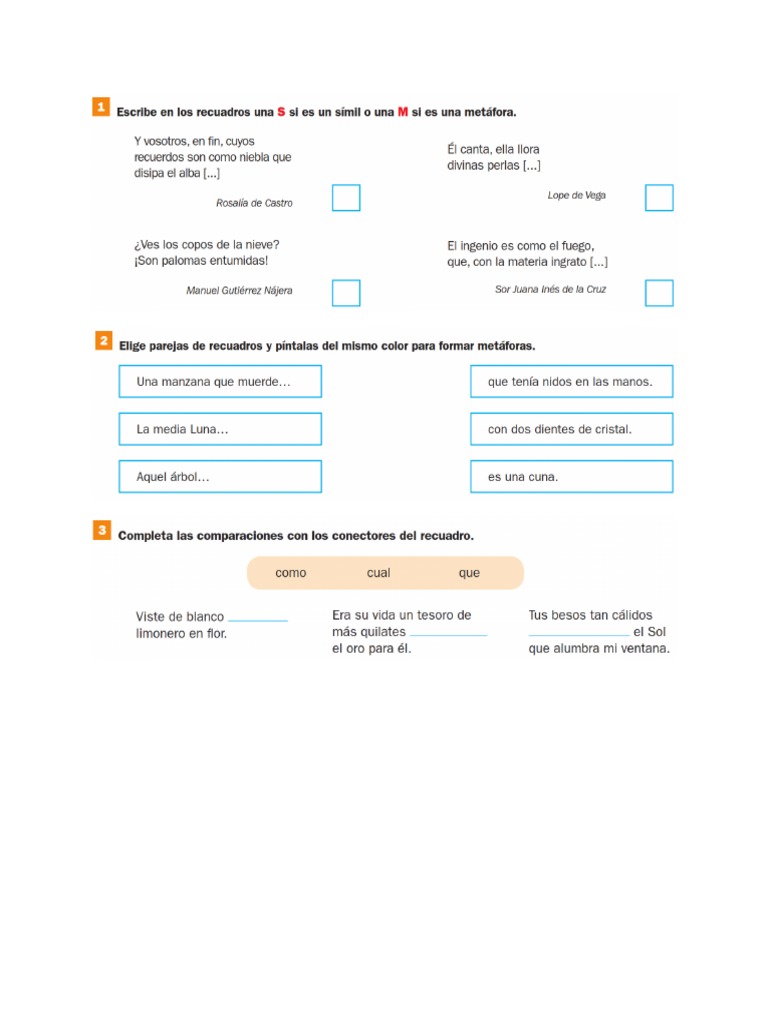 Simil y Metáfora | PDF