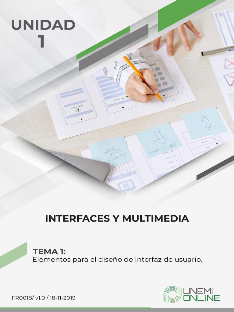 Unidad 1 Interfaces y Multimedia | PDF | Diseño | Interfaz de usuario