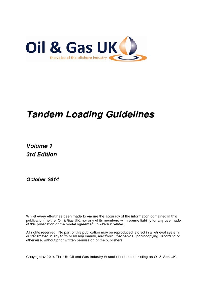 Tandem Loading Guidelines: 3rd Edition | PDF | Risk Management | Risk