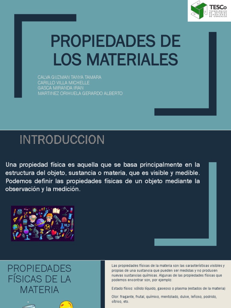 Propiedades de Los Materiales | PDF | El módulo de Young | Aleación
