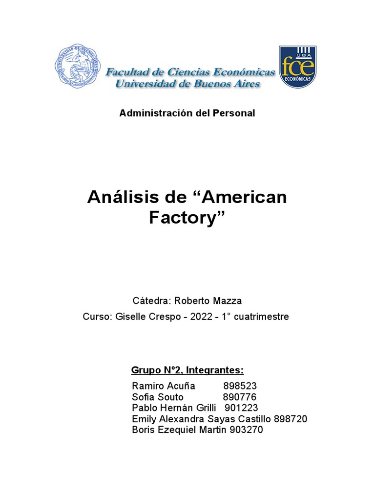 American Factory | PDF