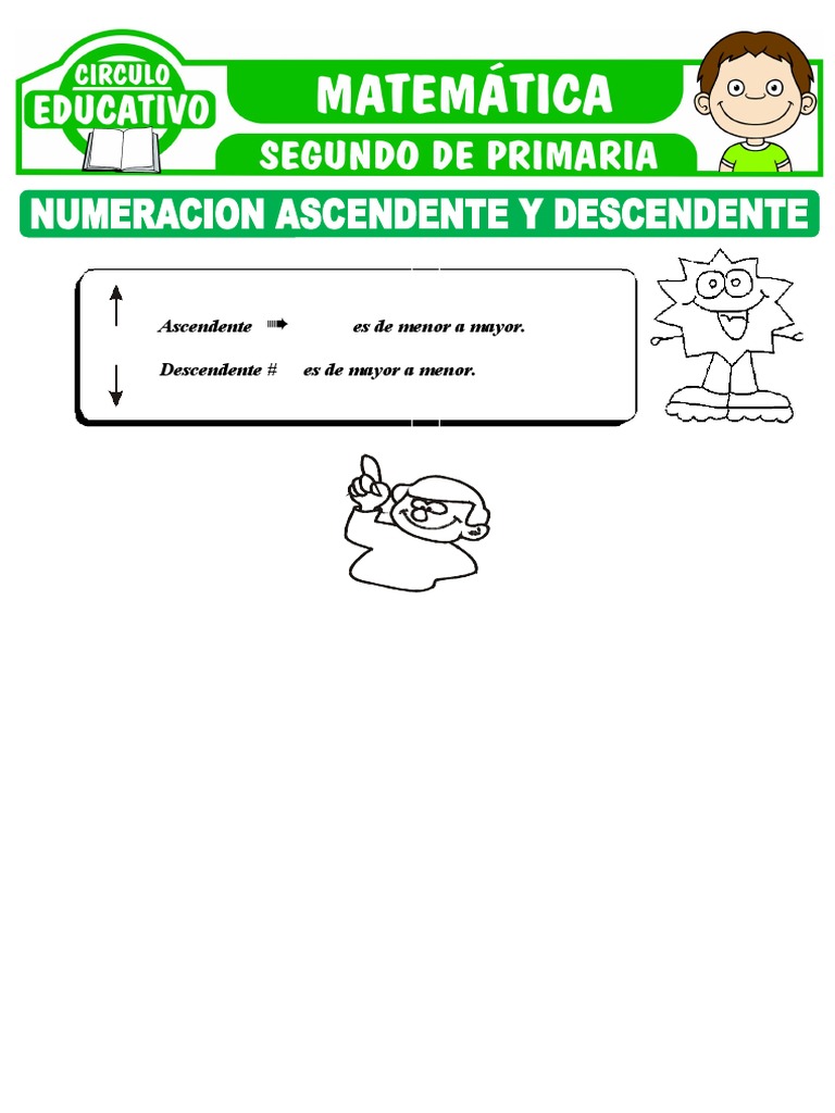 Números Ascendentes y Descendentes | PDF