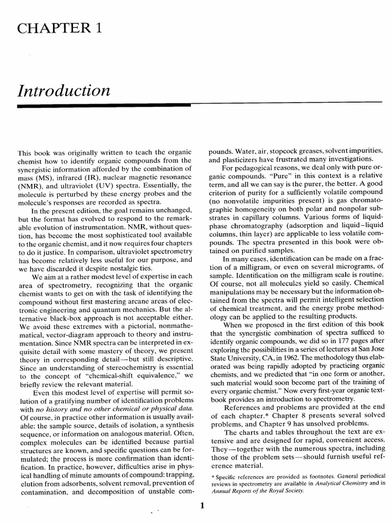 Silverstein Spectroscopy Chemistry NMR Ftir Ms | PDF | Mass ...