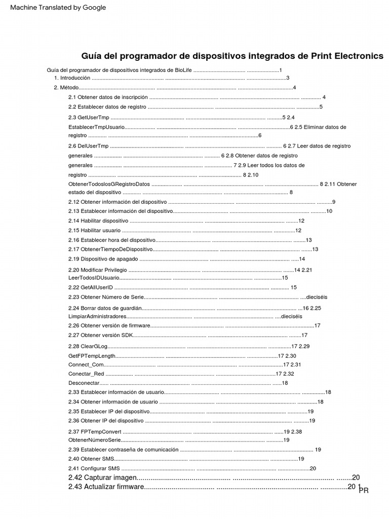 Biometric Device SDK - Programmers Guide | PDF | Contraseña | Almacenador intermediario de datos