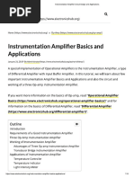 Basic Op-Amp Configurations Cheat Sheet | PDF