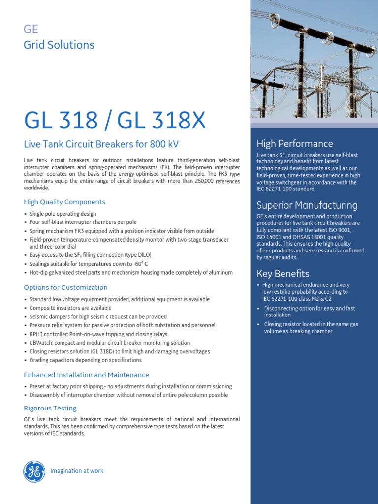 GL 318 / GL 318X: Grid Solutions | PDF | Power (Physics) | Electric Power