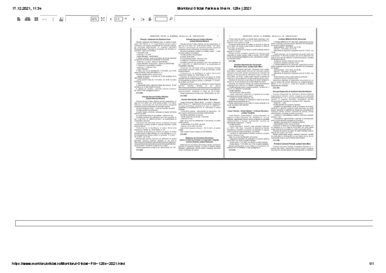 Monitorul Oficial Partea A III-A Nr. 1284 - 2021 | PDF