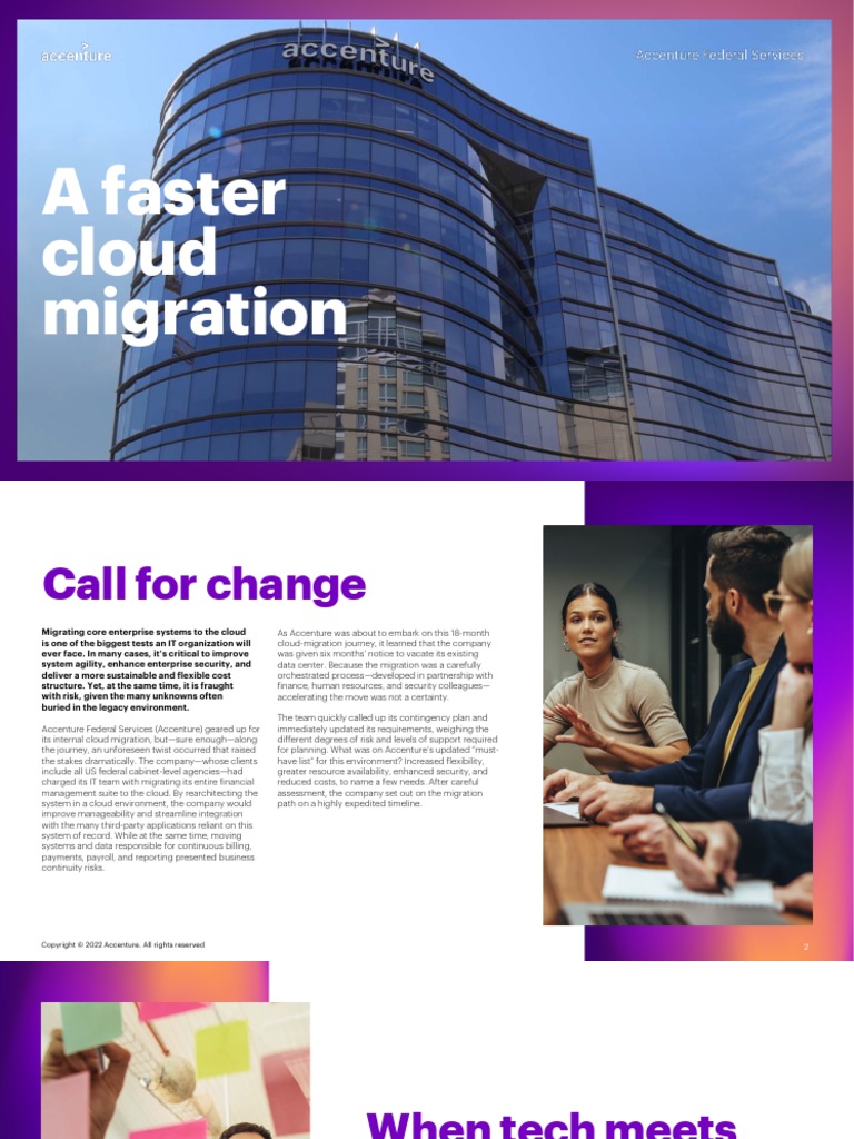 Accenture Federal Journey To Cloud | PDF | Cloud Computing | Risk