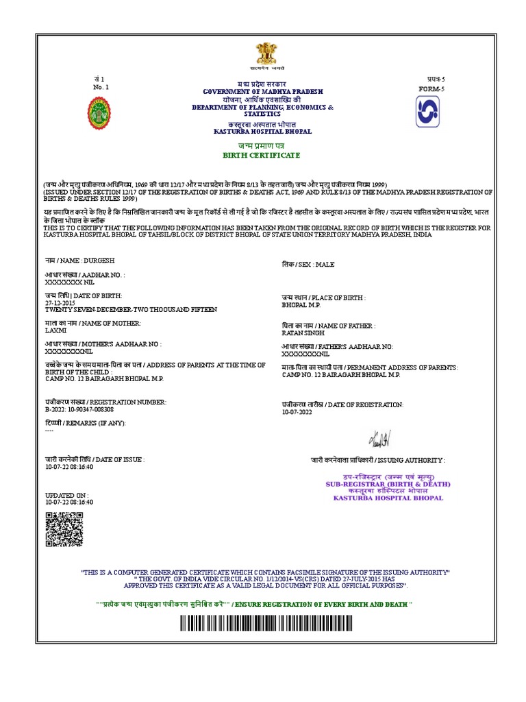 Civil Registration System | PDF