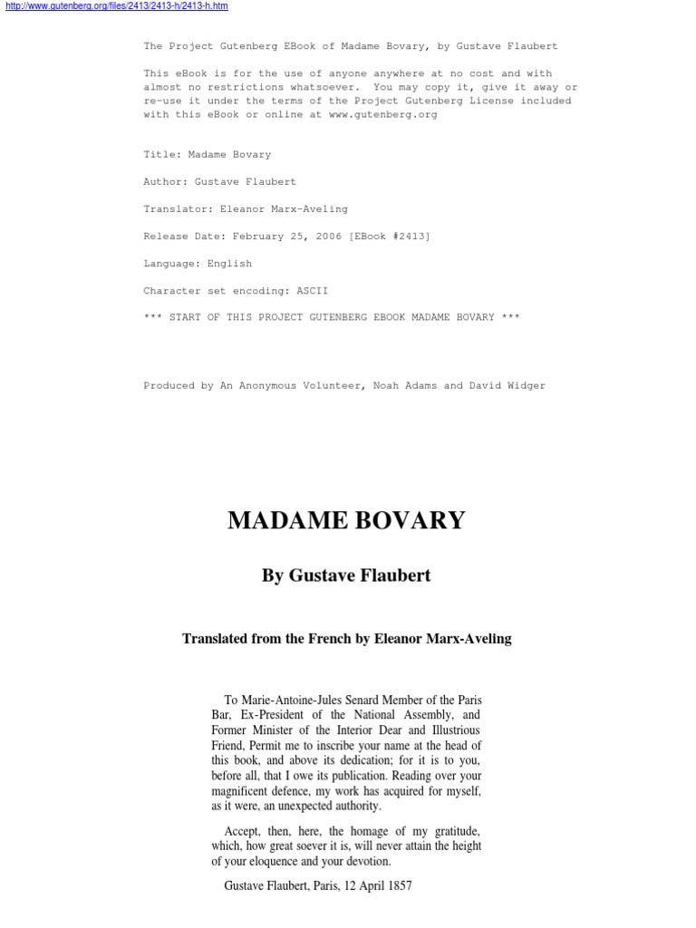 Madame Bovary - Gustave Flaubert | PDF | Madame Bovary | Gustave Flaubert