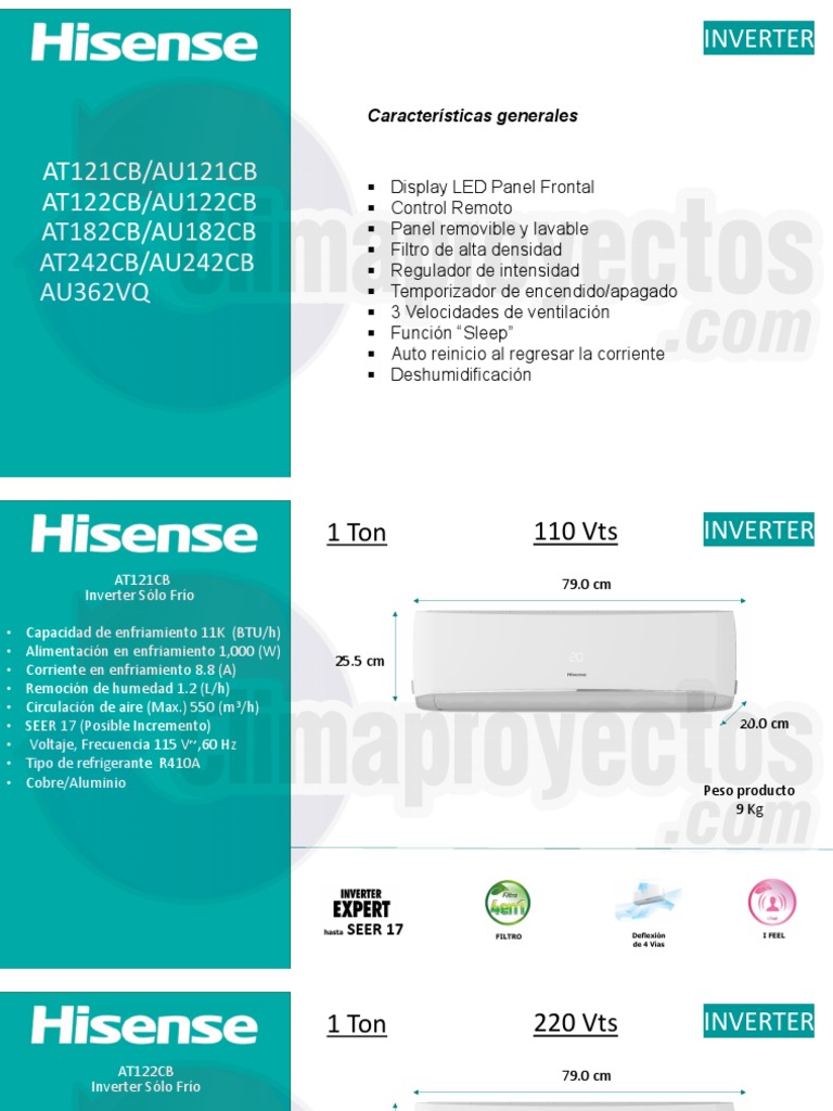 Ficha Mini Split | PDF | Bienes manufacturados | Metrología