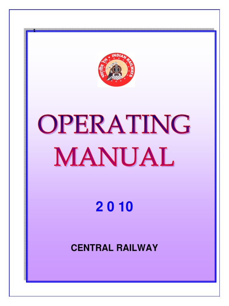 1606125521883-OPTG MANUAL Crly | PDF | Rail Transport | Transport