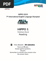 Stage 3 Hippo Exam Sample Test | PDF