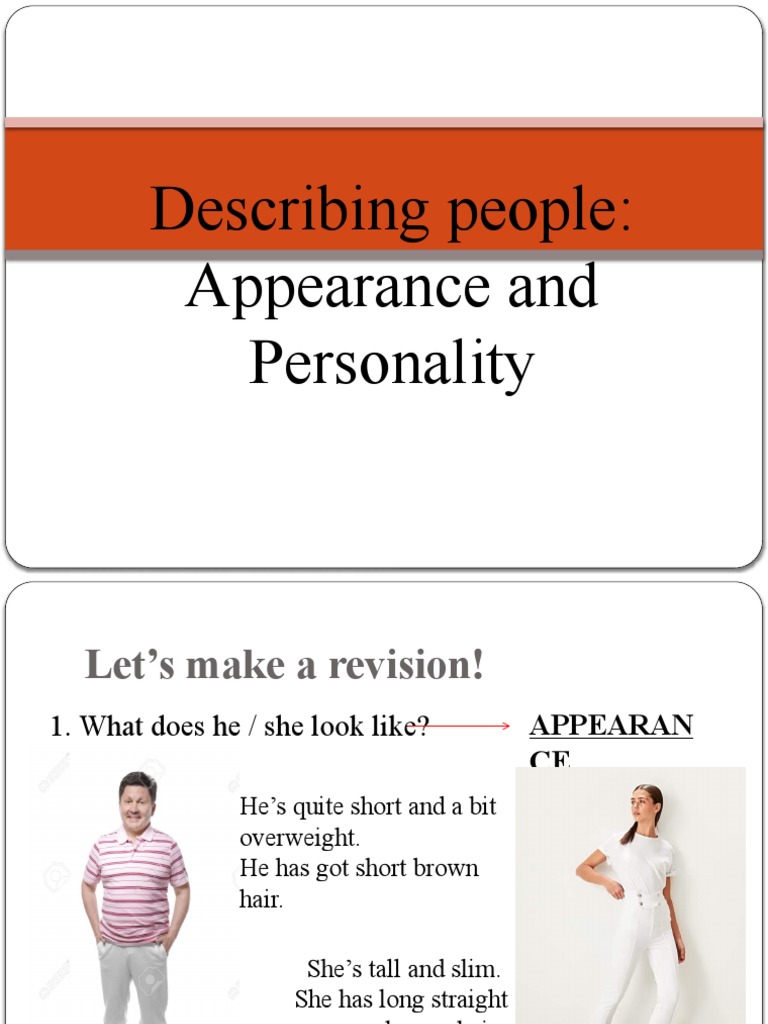 Describing People: Appearance and Personality | PDF