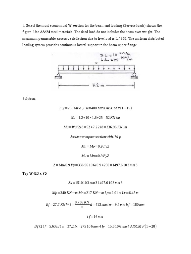 Assighment 3 | PDF | Beam (Structure) | Continuum Mechanics