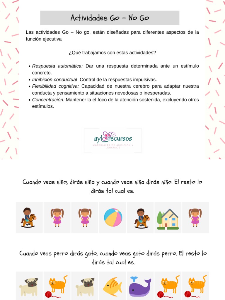 Actividades Go No Go | PDF | Color | Funciones ejecutivas