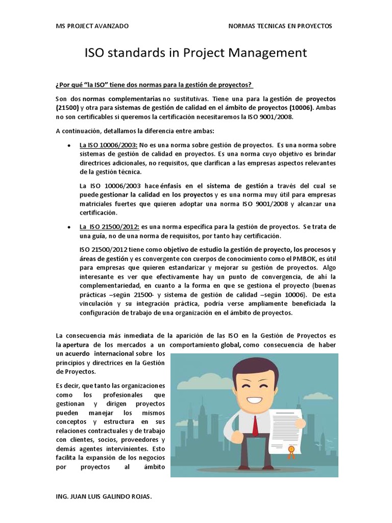 ISO Standards in Project Management | PDF | Gestión de proyectos ...
