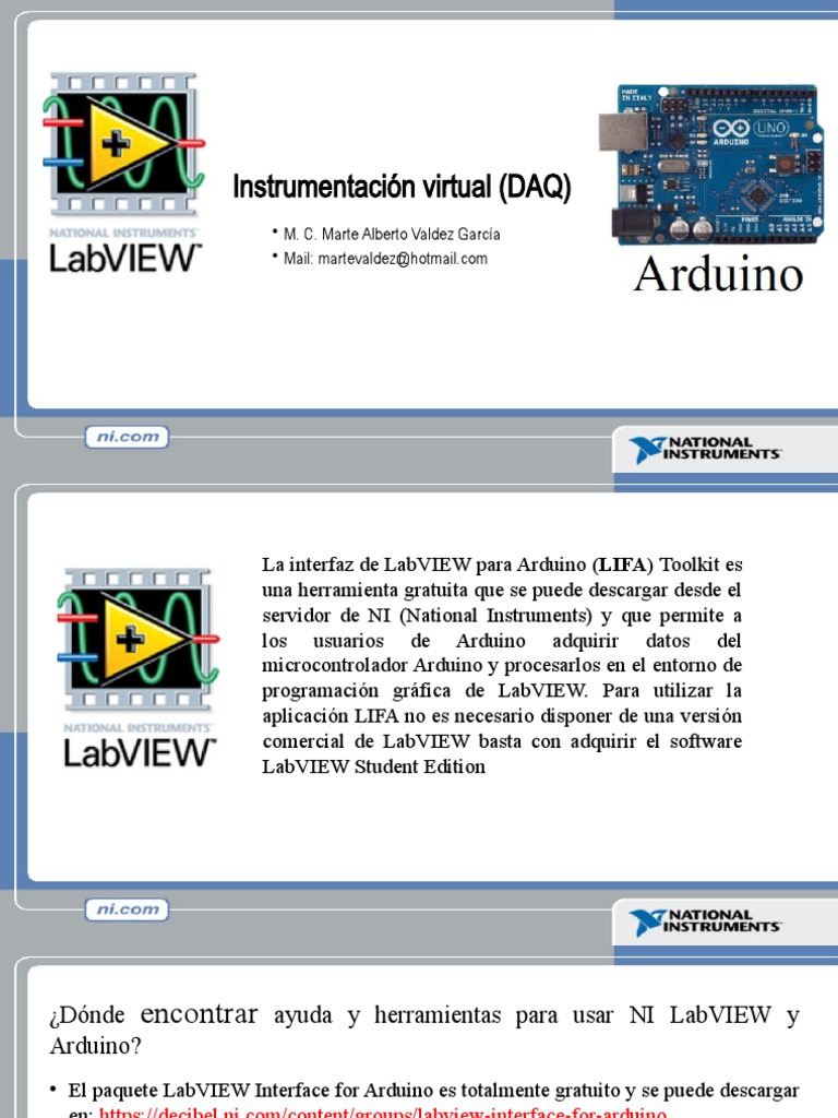 Instrumentación Virtual (DAQ) (Arduino) | PDF | Arduino | Hardware de ...