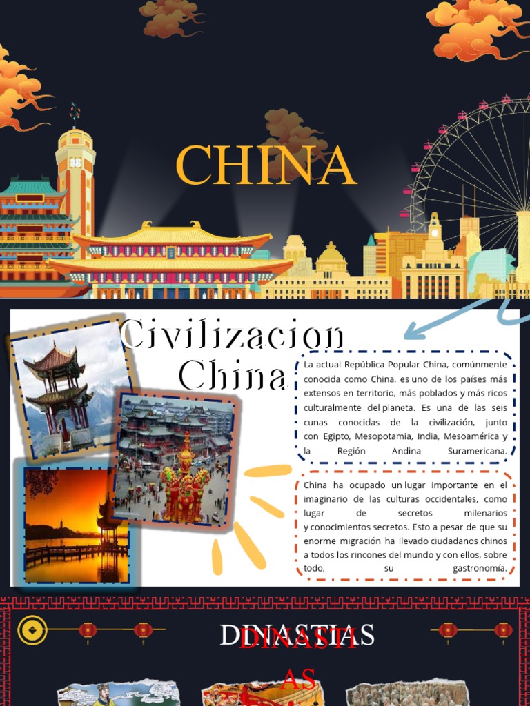 Dark Gray Red History China Educational Presentation | PDF | China ...