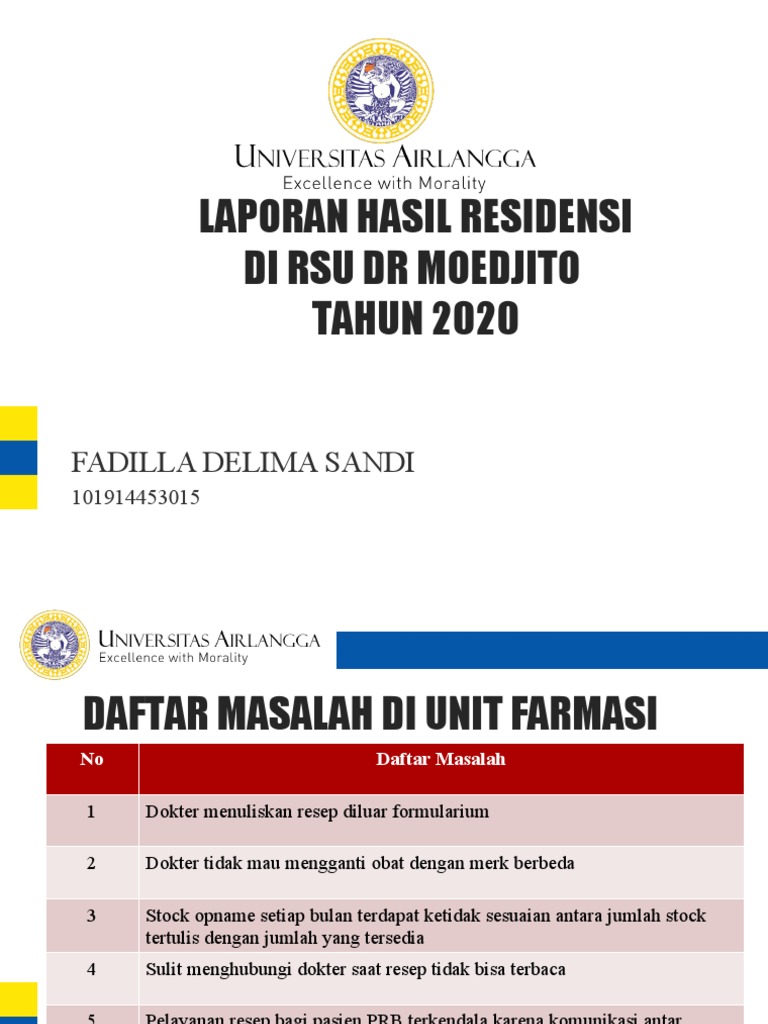 Unit Farmasi - Residensi | PDF