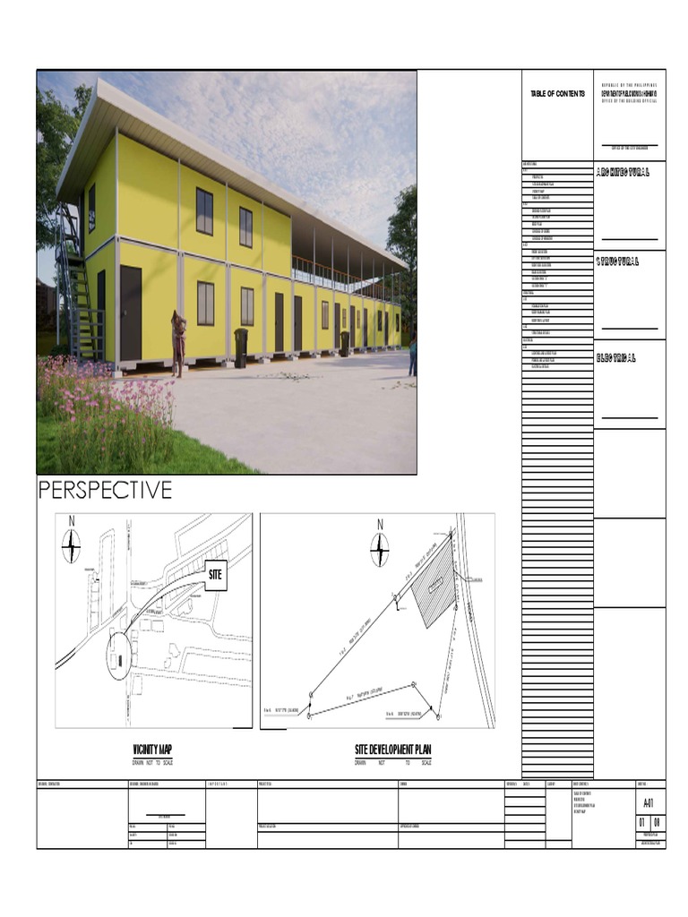 Architectural Plan and Site Development | PDF | Window | Door