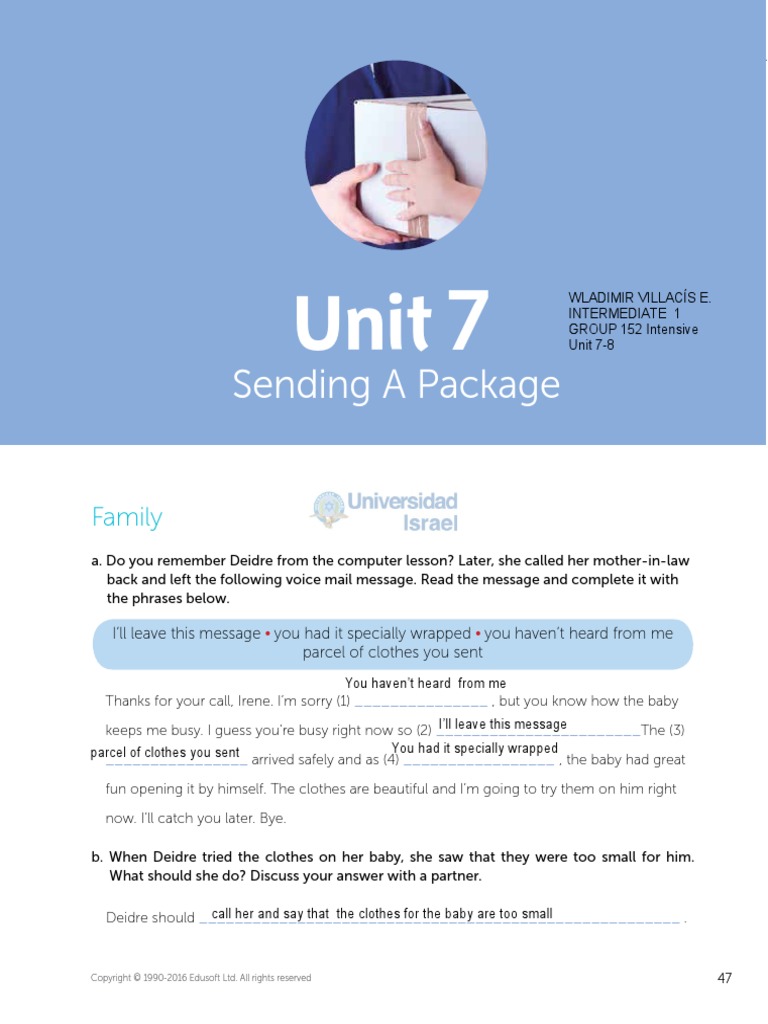 WV - Unit 7-8 | PDF | Mail | United States Postal Service